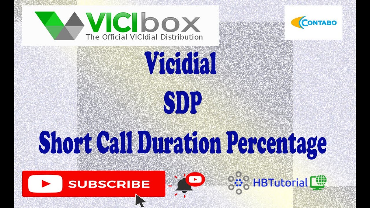 Vicidial Reduce Short Call Duration Percentage (SDP) | #contabo # ...
