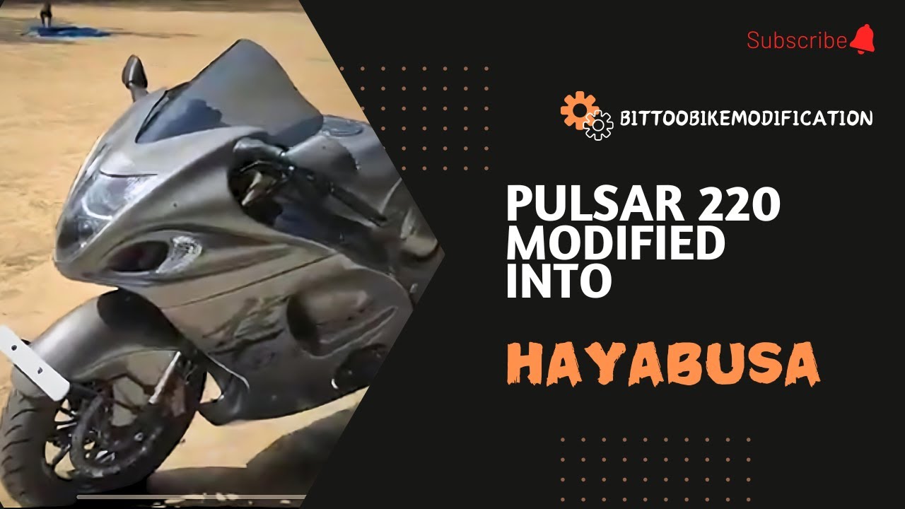 Modified pulsar into suzuki hayabusa🔥| bitto bike modification ...