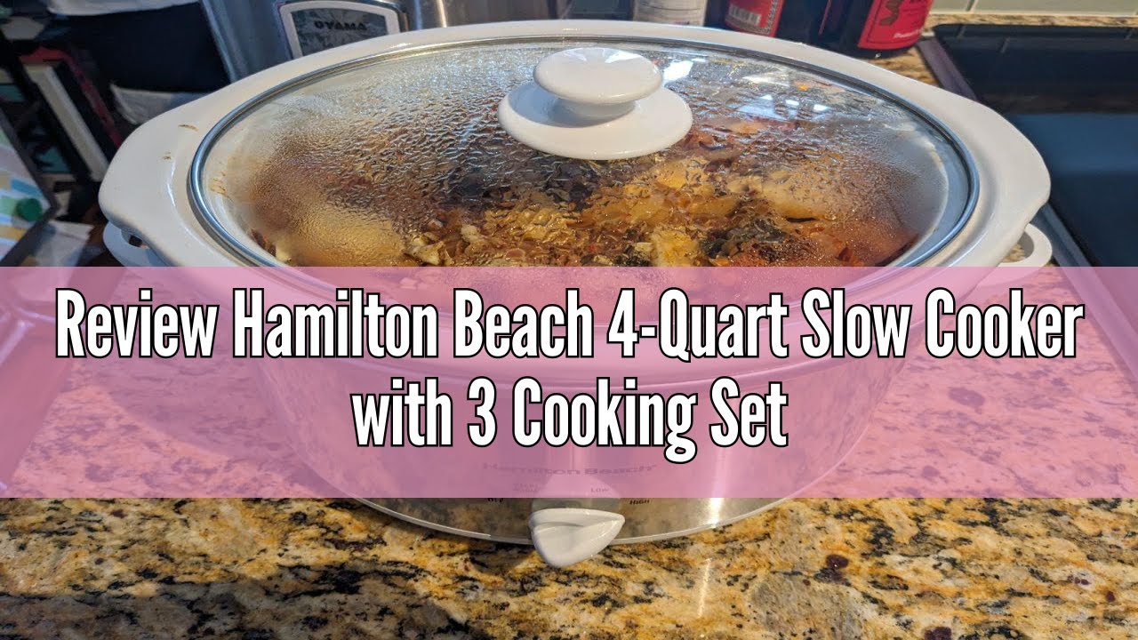 Review Hamilton Beach 4-Quart Slow Cooker with 3 Cooking Settings ...