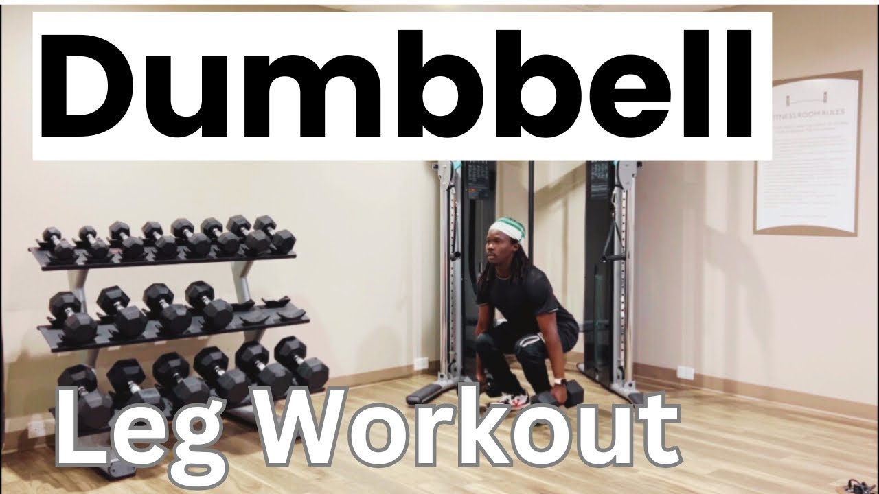 Leg exercises with dumbbells only - YouTube