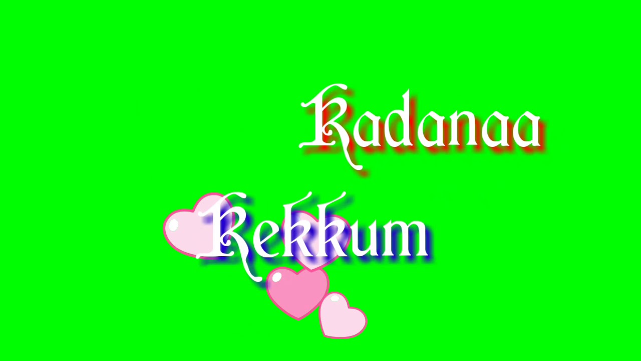 Un Udhattora sivappeAndha maruthani song Green Screen lyrics - YouTube ...