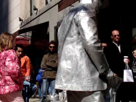Silver Street Man in Chicago - YouTube