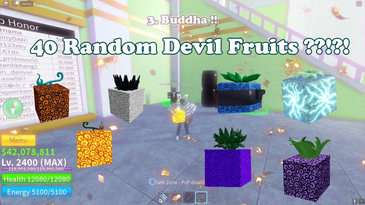 Buying 40 Random Devil Fruits in Blox Fruits - YouTube