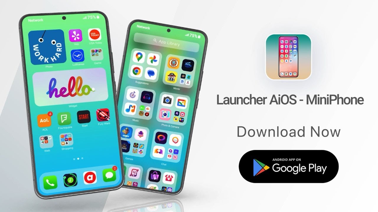 Launcher AiOS - MiniPhone Overview - YouTube