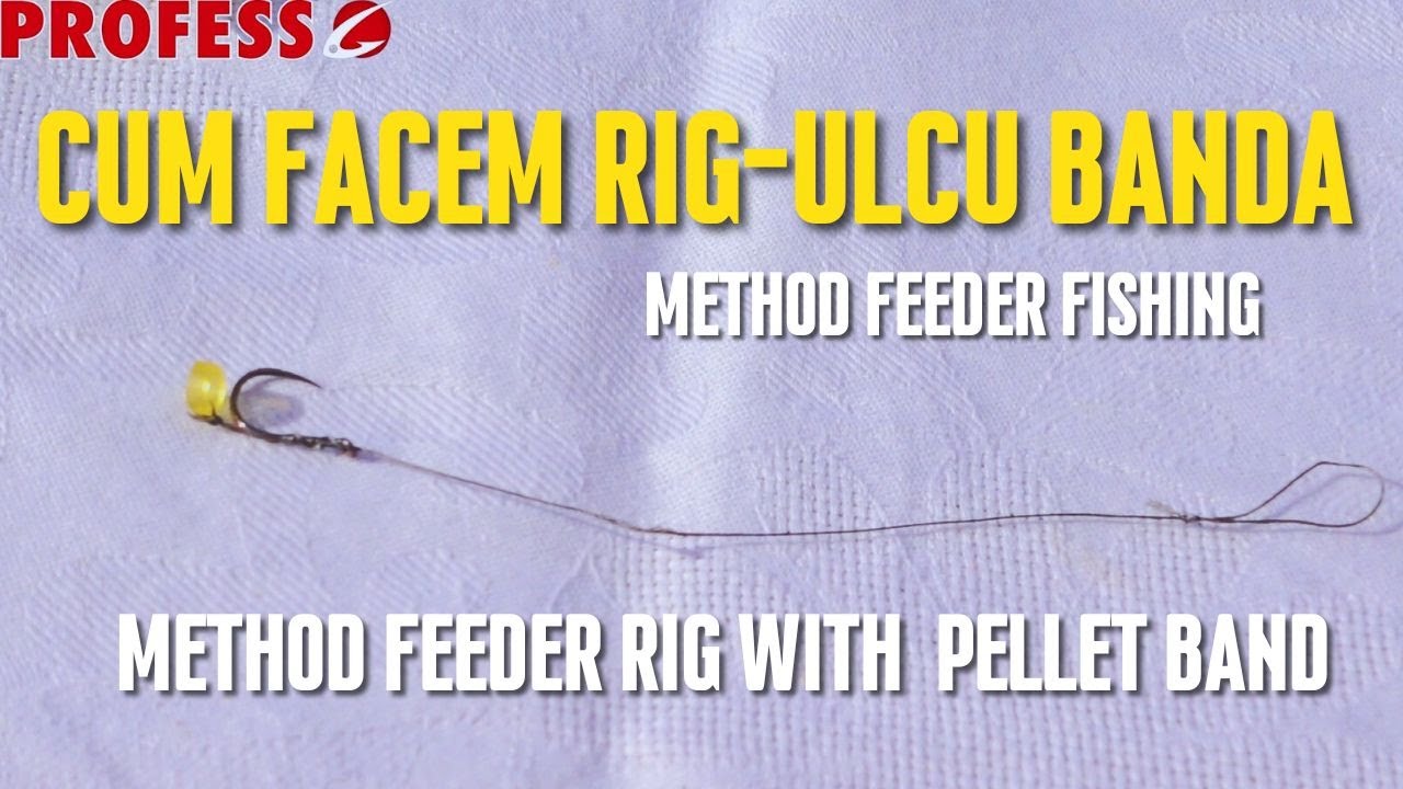 Montura cu banda pentru pescuit cu Dumbells x Rig cu Banda x Method feeder rig with pellet tape ...