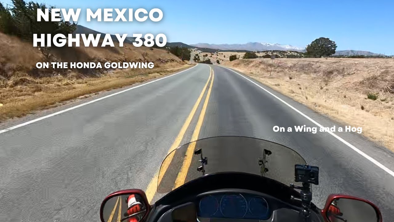 New Mexico Highway 380 on my Honda GoldWing #wingandhog, #goldwing1800 ...