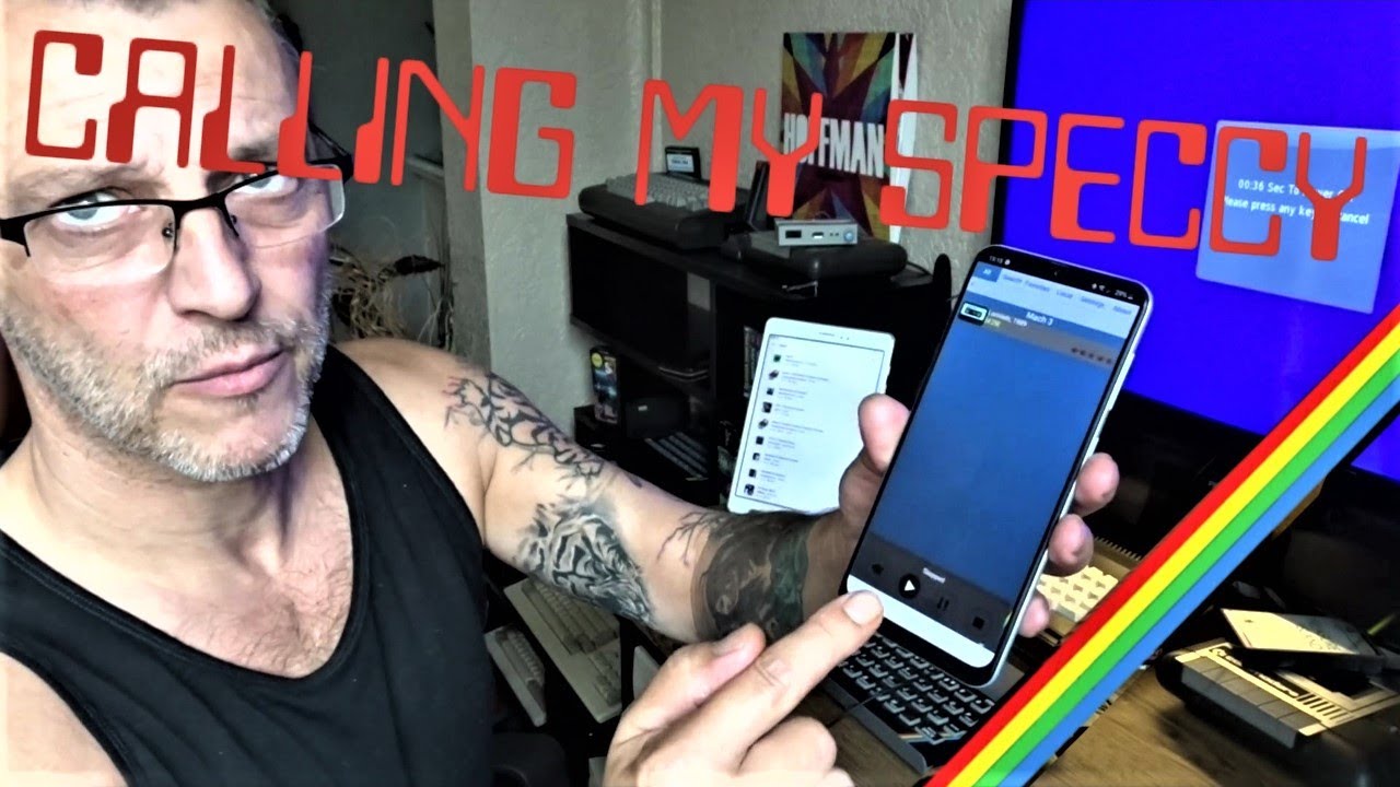 ZX Spectrum game loading from a Phone - YouTube