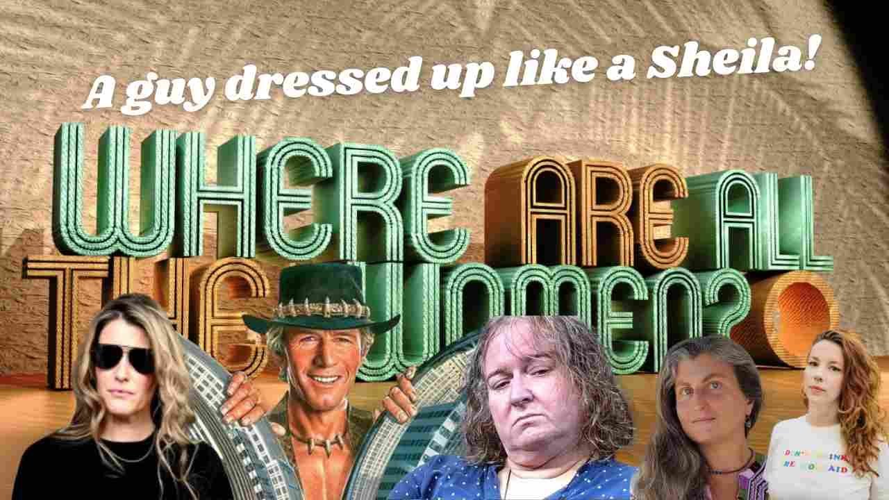A guy dressed up like a Sheila! - YouTube