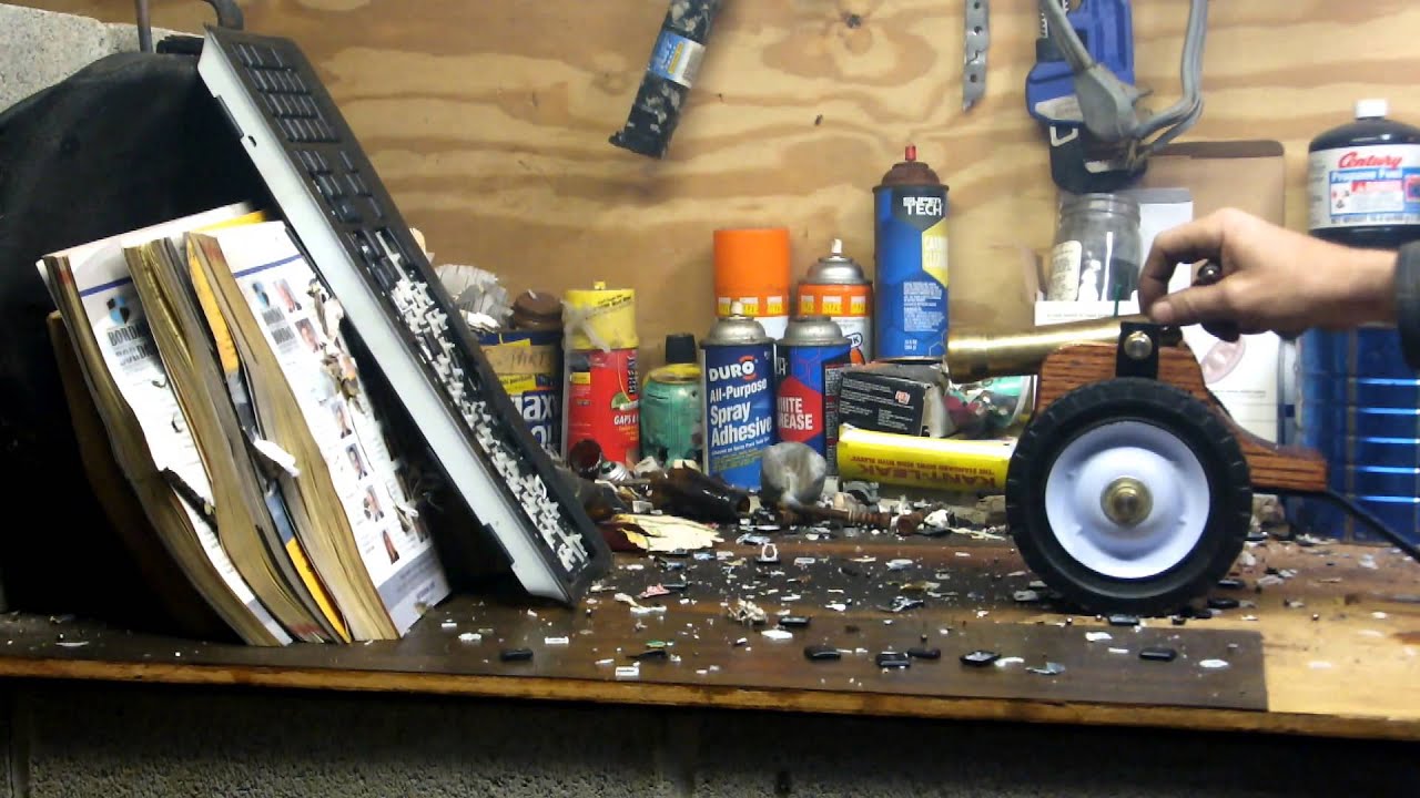 Death of a Keyboard via Cannon - YouTube
