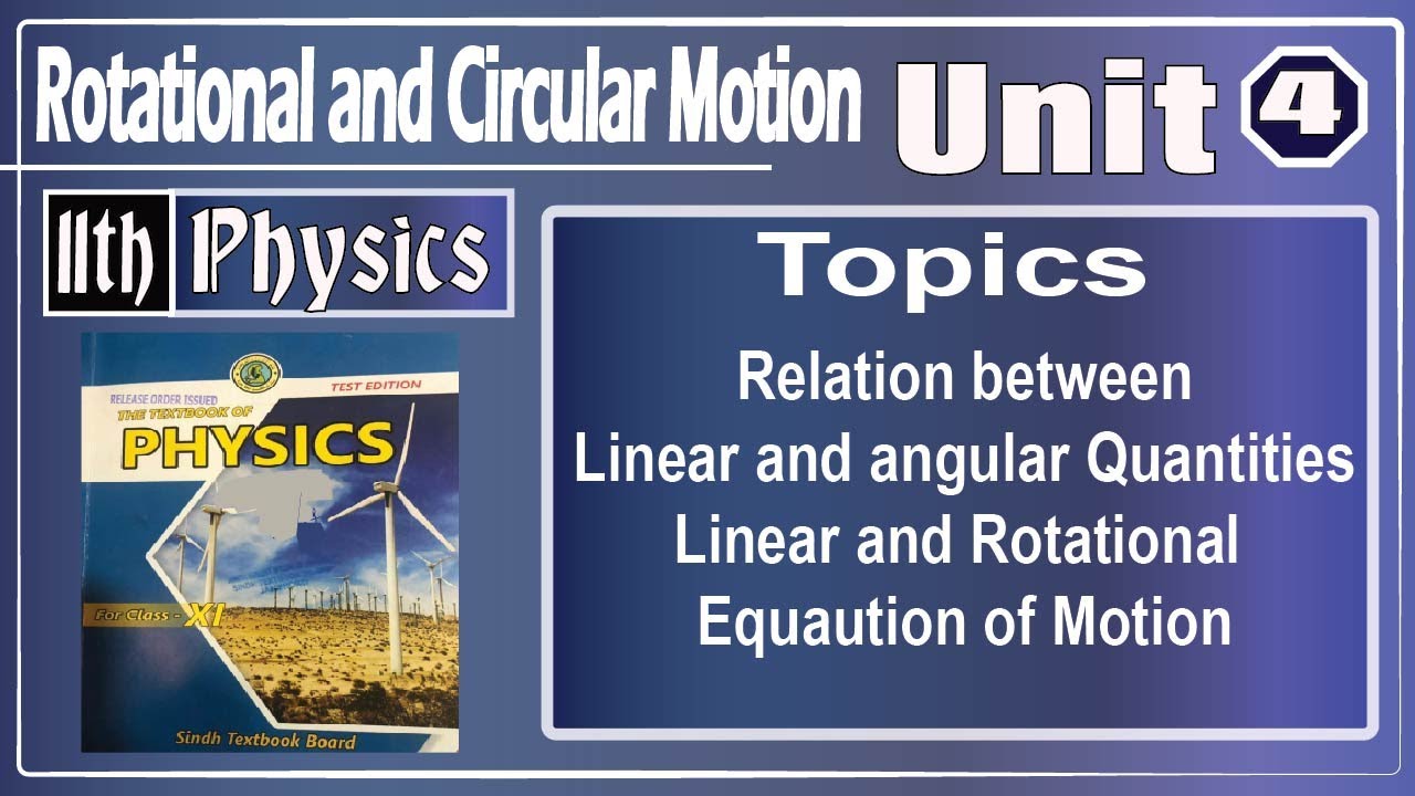 class 11 Physics Rotational and Circular Motion chapter 4 | New book ...