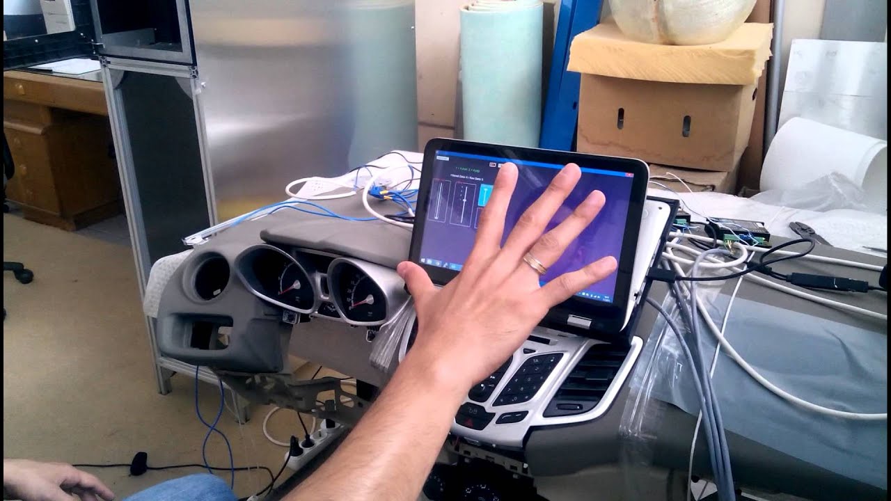 Gesture Control for Cars Prototype Testing - YouTube