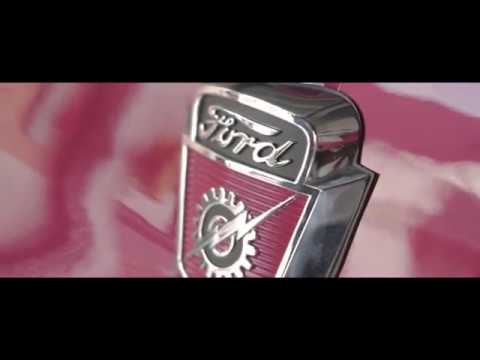 Stanced 1956 Ford F100 Flatbed - YouTube