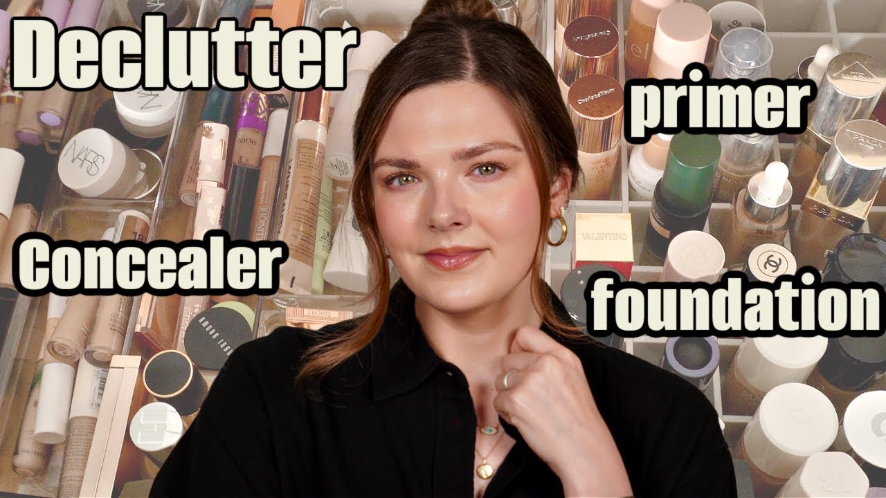 Makeup Collection Declutter 2024! Primer Foundation & Concealer - YouTube