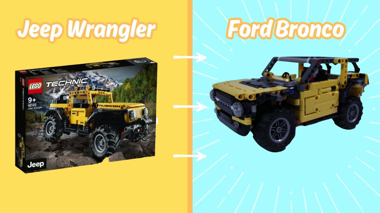 LEGO MOC Ford Bronco | Alternate build 42122 Jeep Wrangler | Speedbuild ...