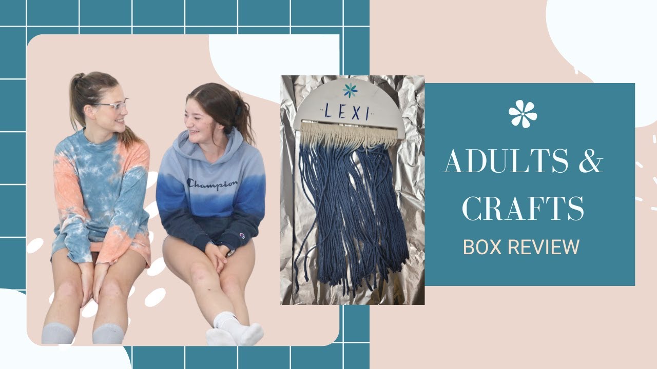 ADULTS & CRAFTS SUBSCRIPTION BOX REVIEW | WALL HANG ART | BOX #2 - YouTube