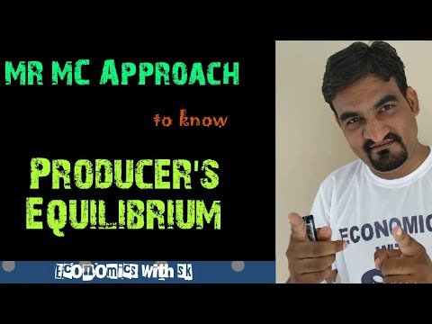 #20 Producer's equilibrium by MR MC approach#microeconomics class 11/12 ...
