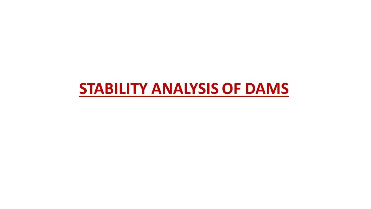 Lecture 2- Stability Analysis of Gravity Dams - YouTube