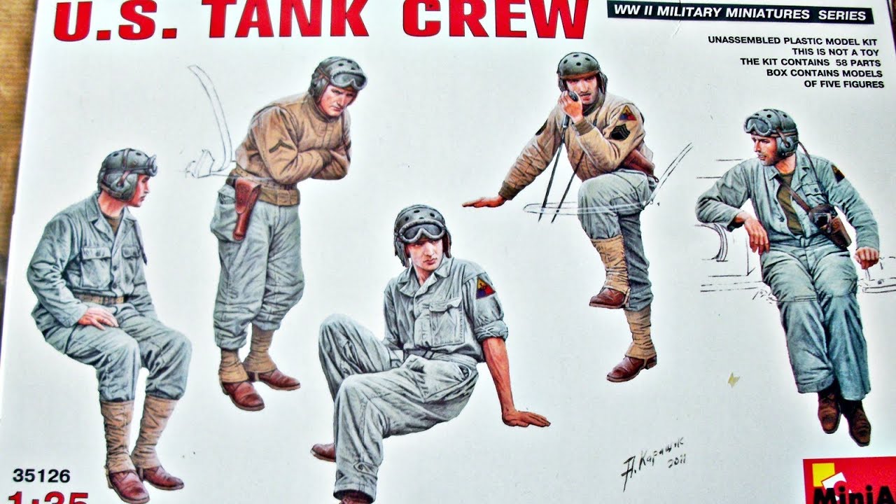 Inbox Review - MiniArt Kit #35126, U.S. Tank Crew - YouTube