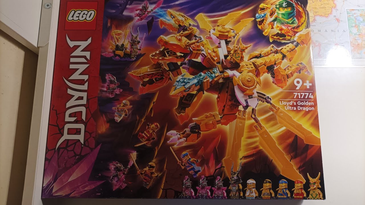 Lego 71774 Lloyd's Golden Ultra Dragon set #legoninjago #ninjago - YouTube