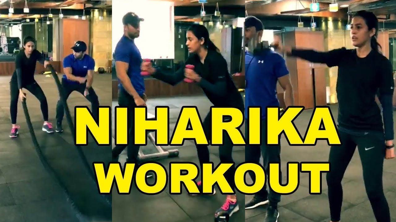 Mega Daughter Niharika Konidela Workout in gym || Niharika || The Video Club - YouTube