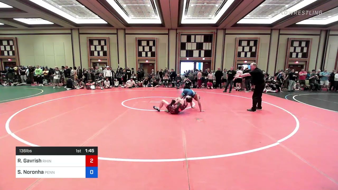 136 Lbs Quarterfinal - Ryan Gavrish, Rhino Wrestling Club Vs Stefan ...