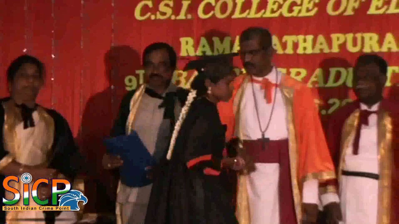 Graduation ceremony of the CSI College of Education Ramanathapuram ...