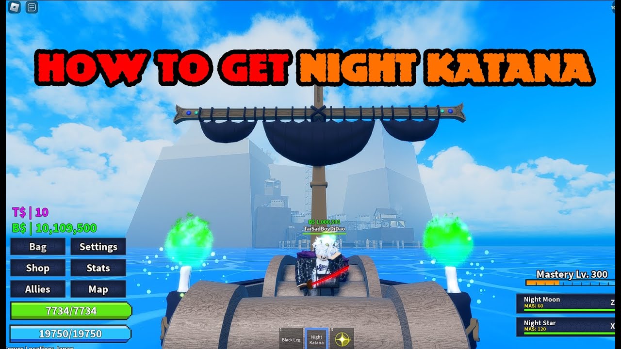 FRUIT WARRIORS | Cách Lấy Kiếm Mạnh Nhất Game "Night Katana" - YouTube