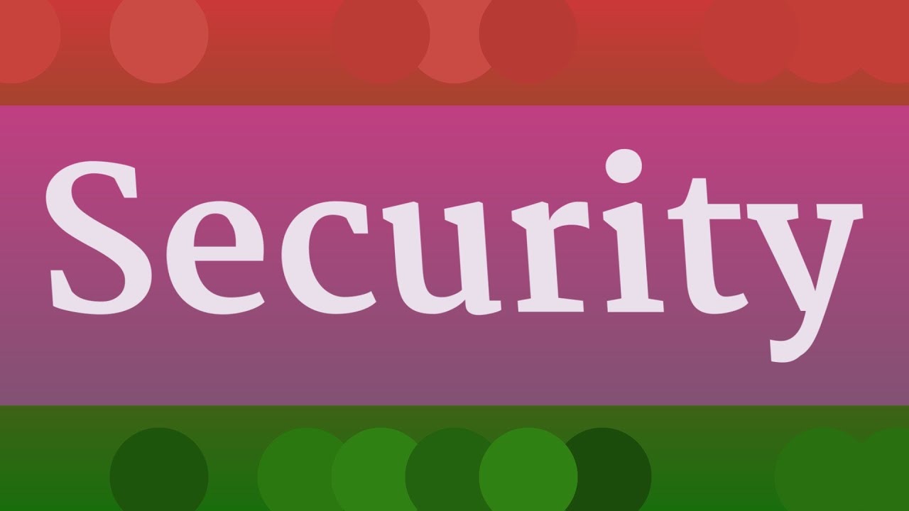 SECURITY pronunciation • How to pronounce SECURITY - YouTube