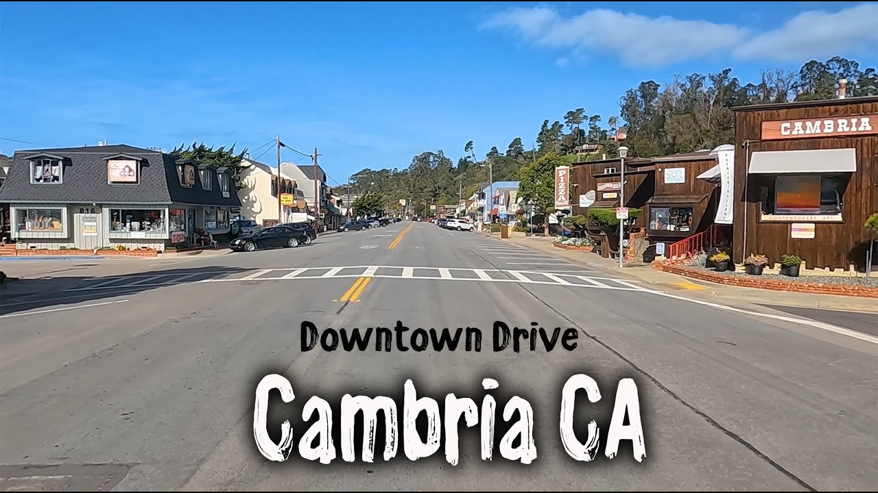 Downtown drive in Cambria CA - YouTube