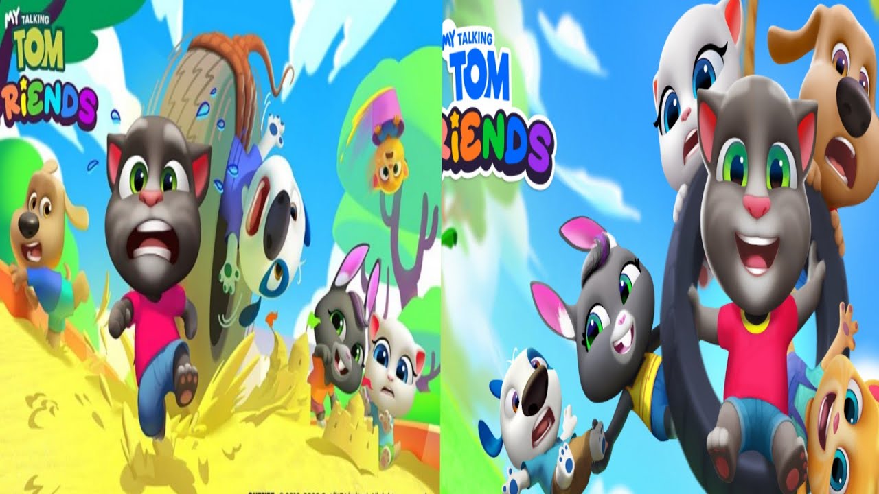 My Talking Tom 2 Funny cat vs My Baby Talking Tom friends all friends ...