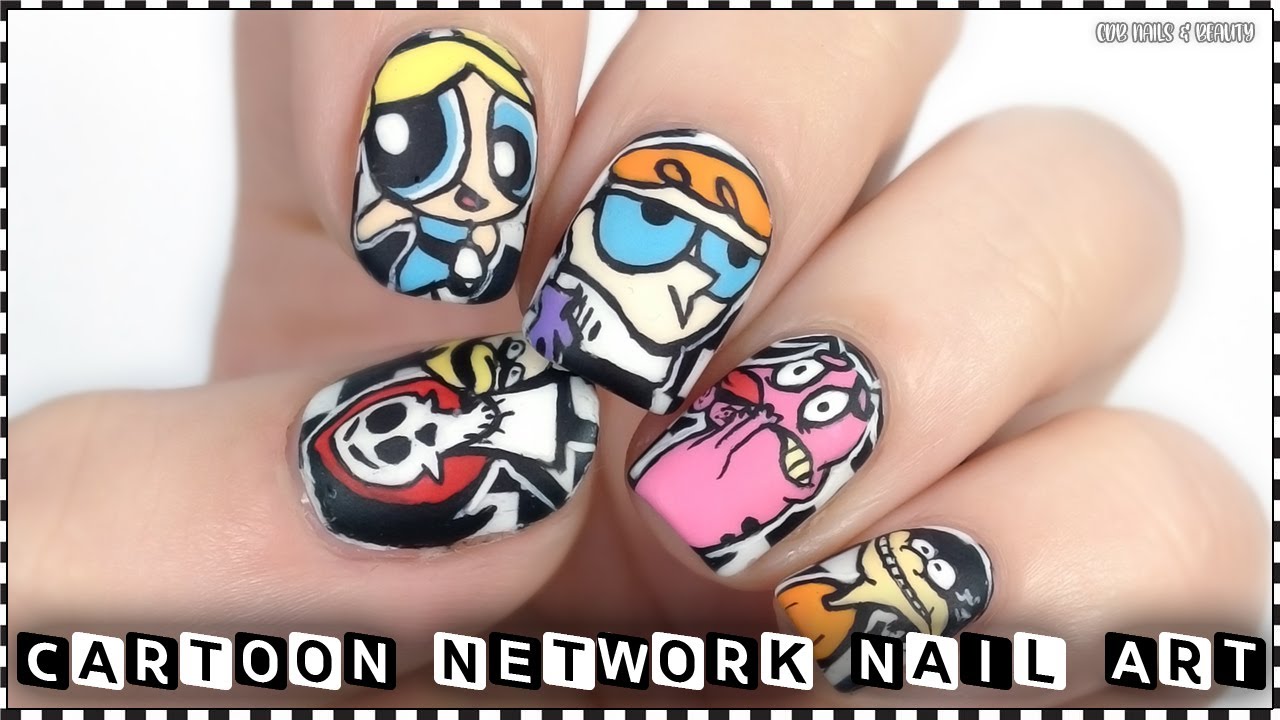 CCARTOON NETWORK NAIL ART - YouTube