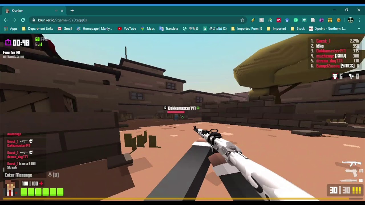 Krunker.io Beginner montage - YouTube