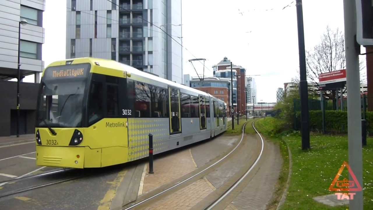 Manchester Trams: Eccles to Centre (St Peters Square) - YouTube