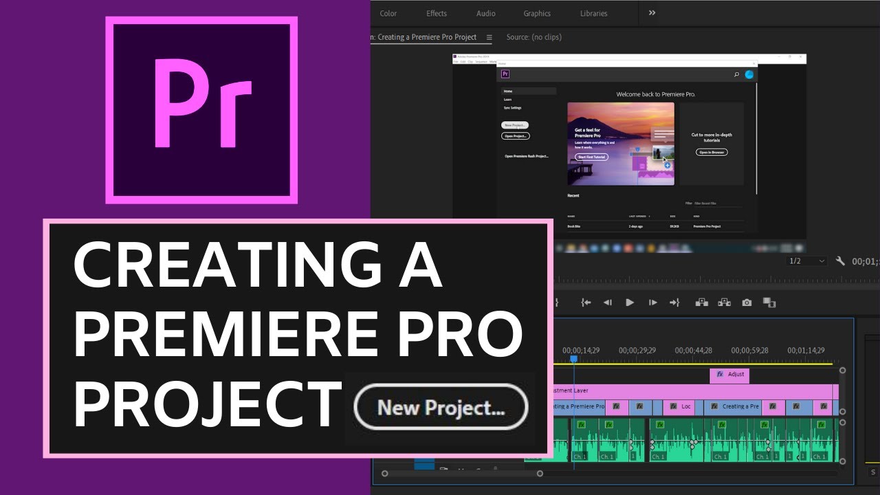 How to Create a New Premiere Pro Project - YouTube