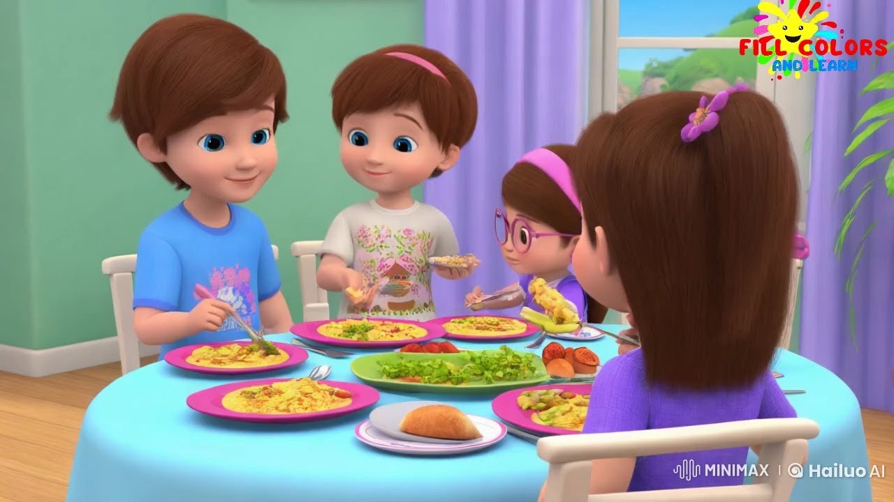 Good Morning song | Kids Songs | Fill Colors and Learv | Toddlers ...