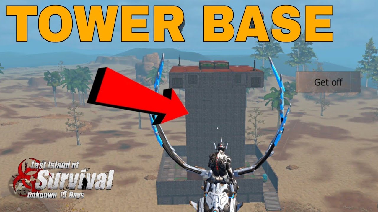 I built a tower base and tried to survive until the end | Last Island ...