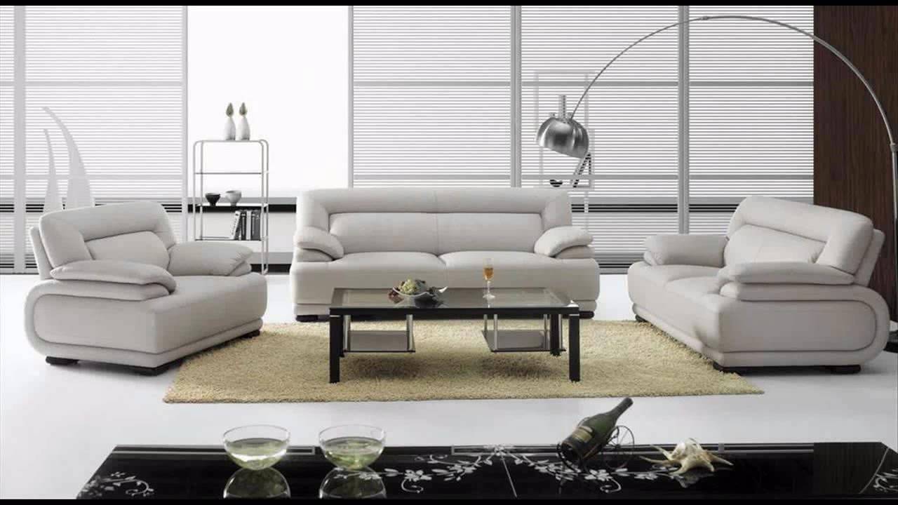 DIVANI CASA 3929B - MODERN LEATHER SOFA SET - YouTube