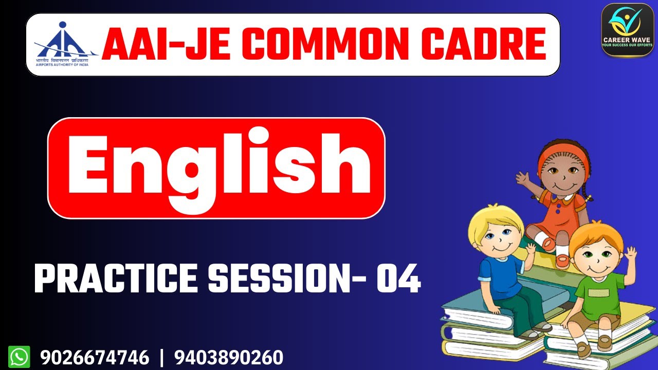 ENGLISH | PRACTICE 04 | AAI-JE COMMON CADRE | AAI JE CC BEST COURSES ...