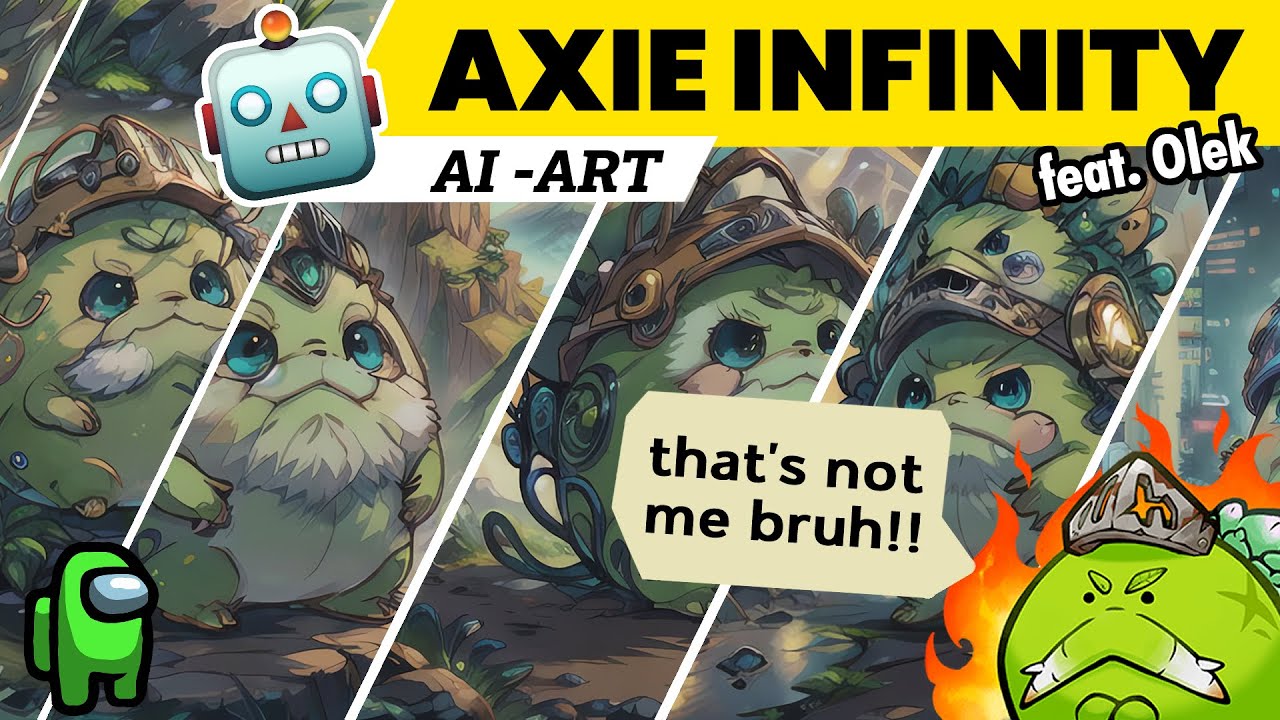 Concept "Axie infinity" ft. Olek . Ai art #axieinfinity #ai #aiart # ...
