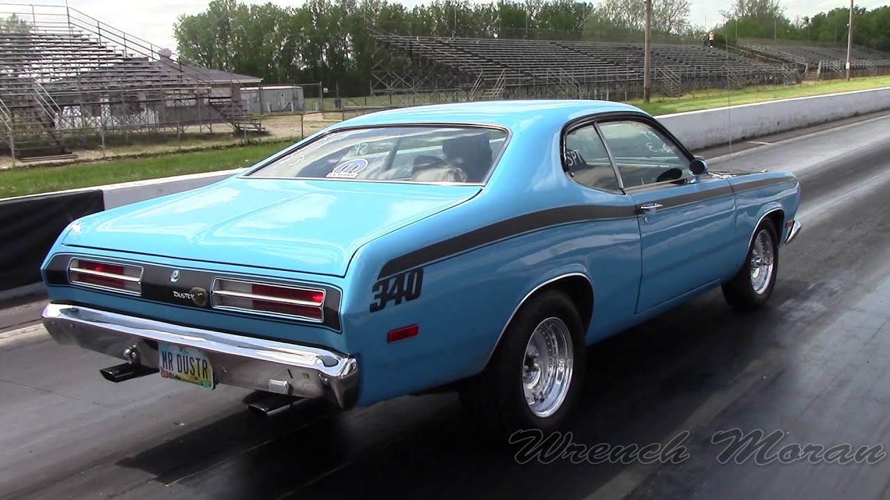 Plymouth Duster Drag Racing @ All Mopar CPC 2014 - YouTube