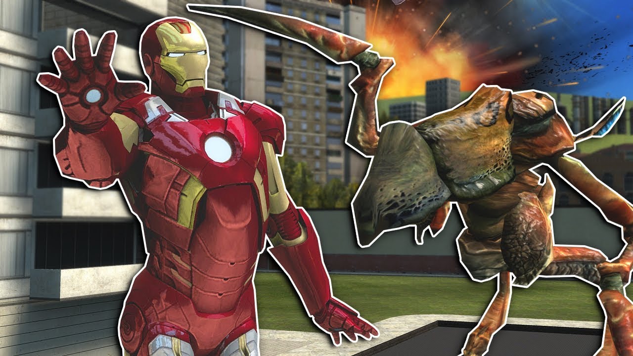 AVENGERS DEFEND THE CITY FROM ALIEN INVASION! - Garry's Mod Multiplayer ...