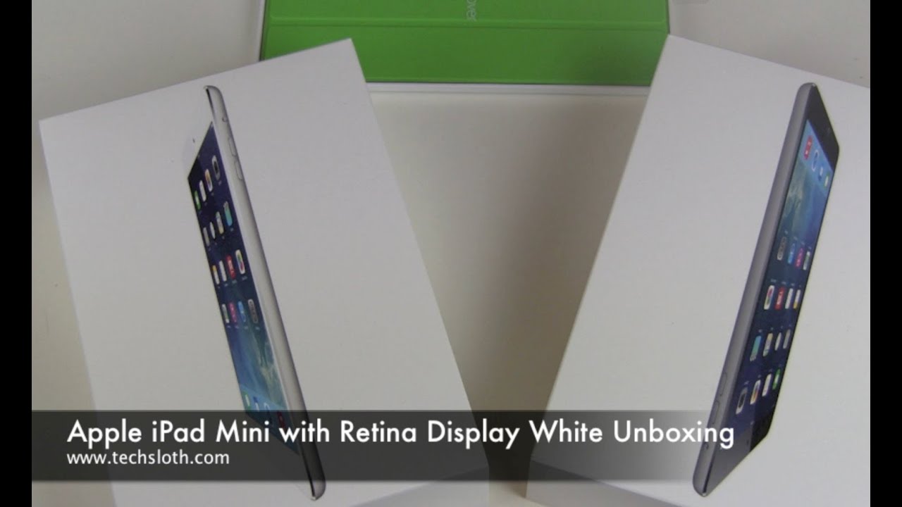 Apple iPad Mini with Retina Display White Unboxing and Hands on - YouTube
