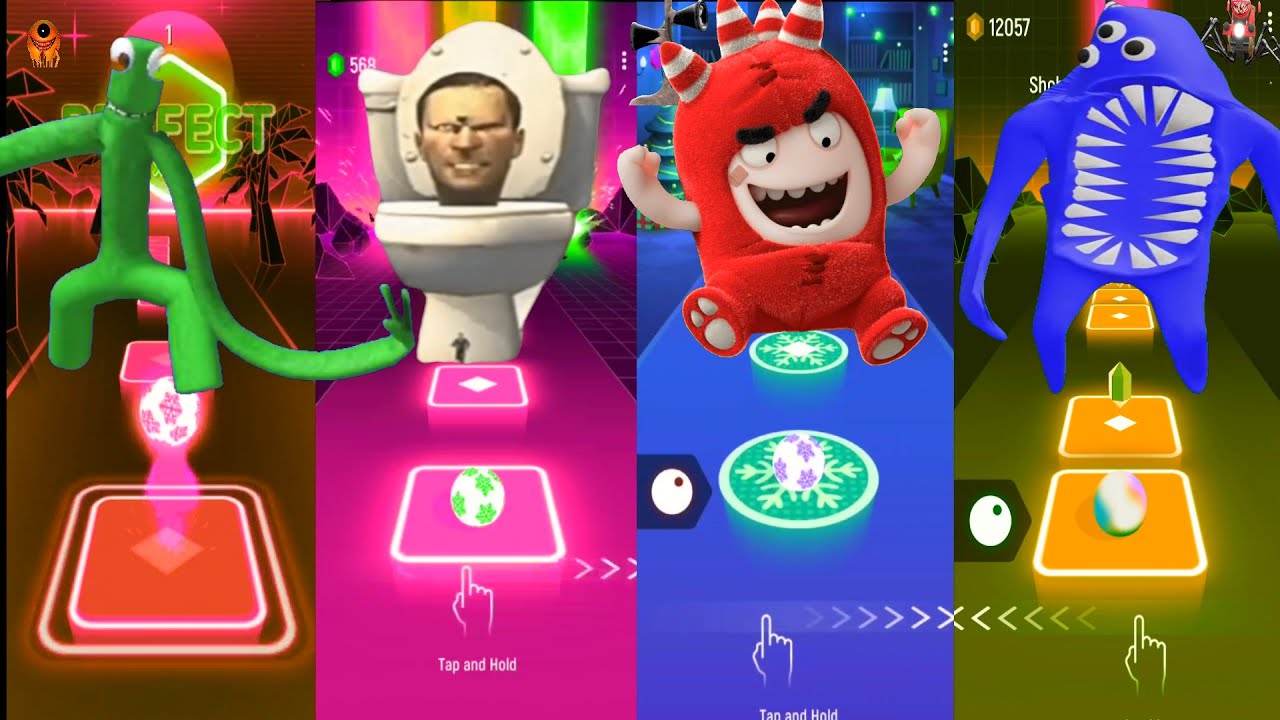 Rainbow friends Skibidi toilet Oddbods Fuse Ban Ban Nabnab - YouTube
