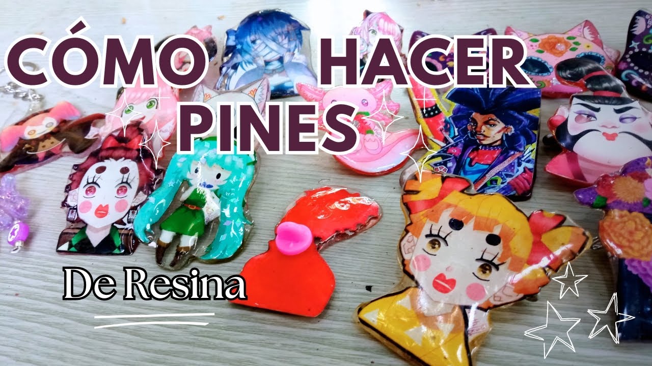 Tutorial: Realiza tus propios pines con resina (Haciendo pines de mis ...