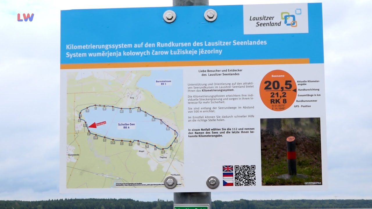 Hoyerswerda: Neue Hinweistafeln am Scheibesee - LAUSITZWELLE - YouTube