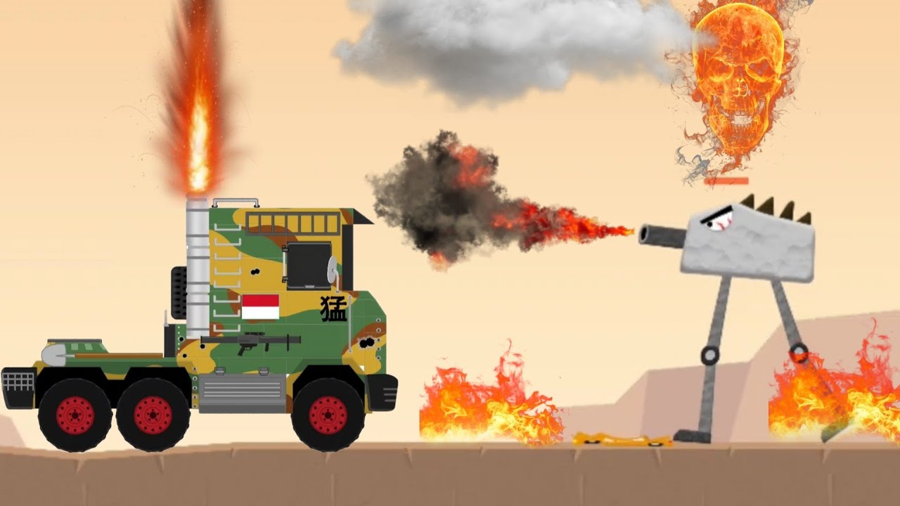 Labo Brick Tank Truk Besar Melawan Robot Berkaki Panjang dan Menang # ...