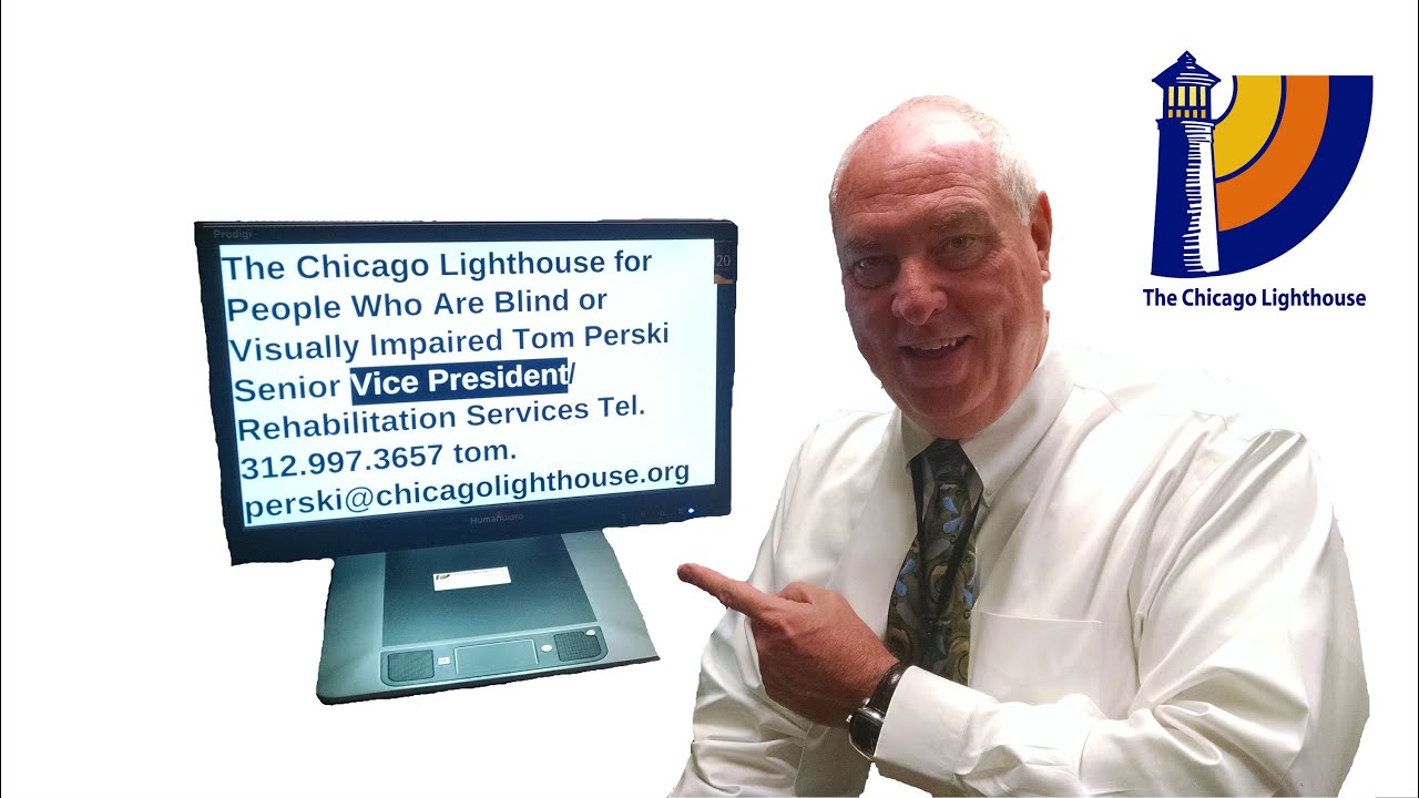 Demonstration of the New Humanware Prodigi Desktop CCTV By Tom Perski ...