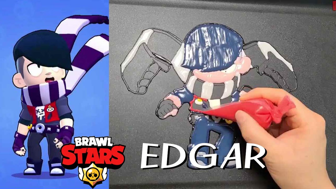 Brawl stars Edgar Winning Pose+Losing Pose+Pancake art😍 브롤스타즈 에드거 승리포즈 ...