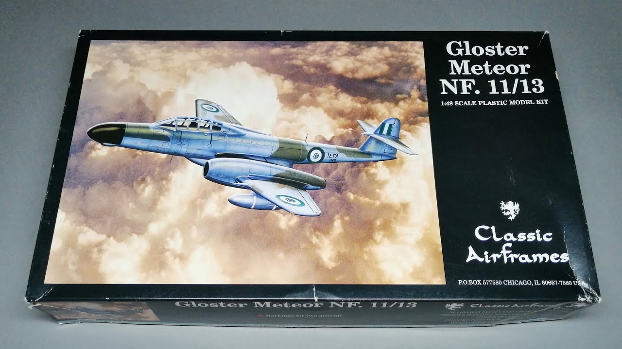 Classic Airframes 1/48 NF Gloster Meteor built into a TT Mk20 - YouTube