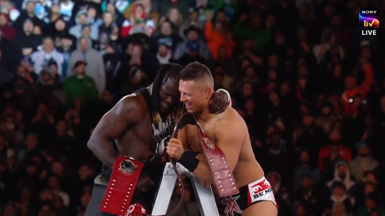 Wrestlemania 40 Six Pack Tag Team ladders full match in Hindi - YouTube